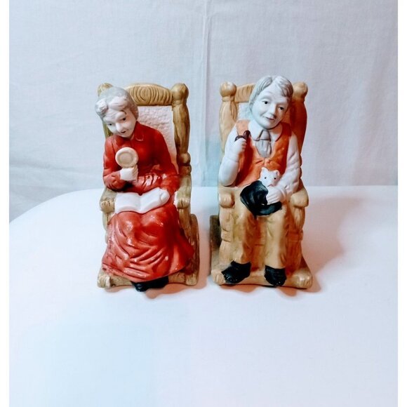 Classic Figures | Art | Vintage Grandpa And Grandma Classic Ceramic ...